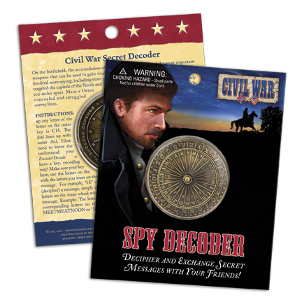 Civil War Secret Message Spy Decoder TY-001-098 – Design Master ...